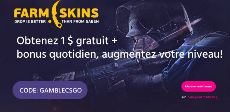 Codes promo Farmskins 2026 - Obtenez 2 caisses gratuites