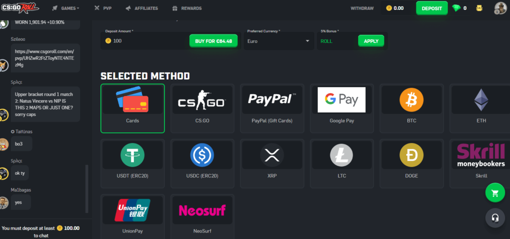 CSGORoll Referral Codes 2023 + Review | Use Code - "GAMBLE-CSGO"