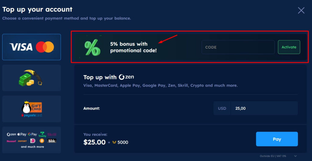 CSGO Skins Promo Code in 2025: Use "REF2AC0A1"