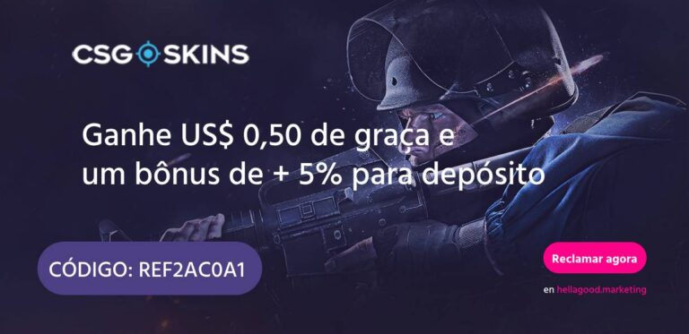Código promocional CSGO Skins em 2025: Use “REF2AC0A1”