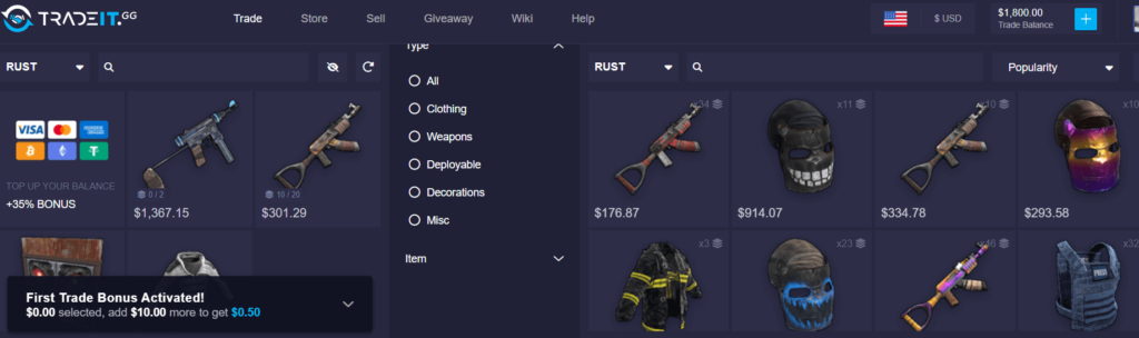 Top 10 Rust Trading Sites in December 2022 | Buying/Selling Stores