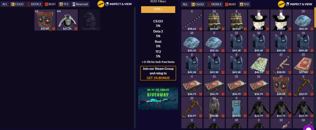 Best 7 Sites to Buy RUST Skins & Items in December 2022 | Marketplace