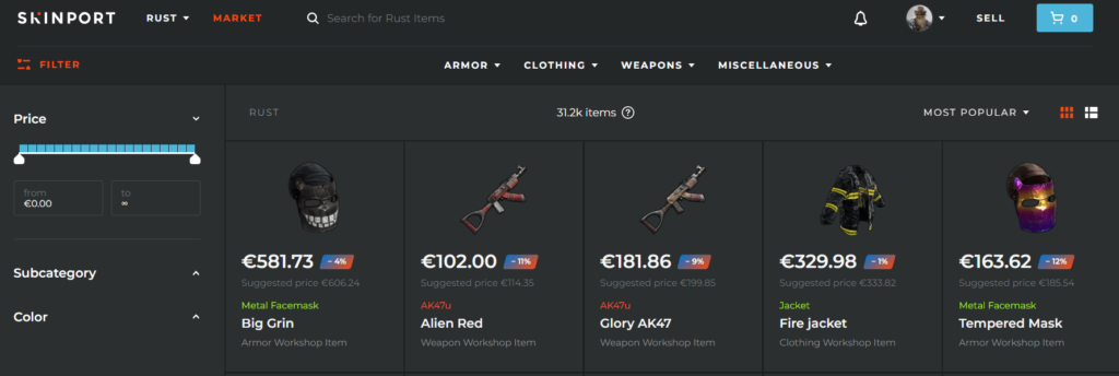 Top 11 Sites to Sell RUST Skins in December 2023 | Get Real Money