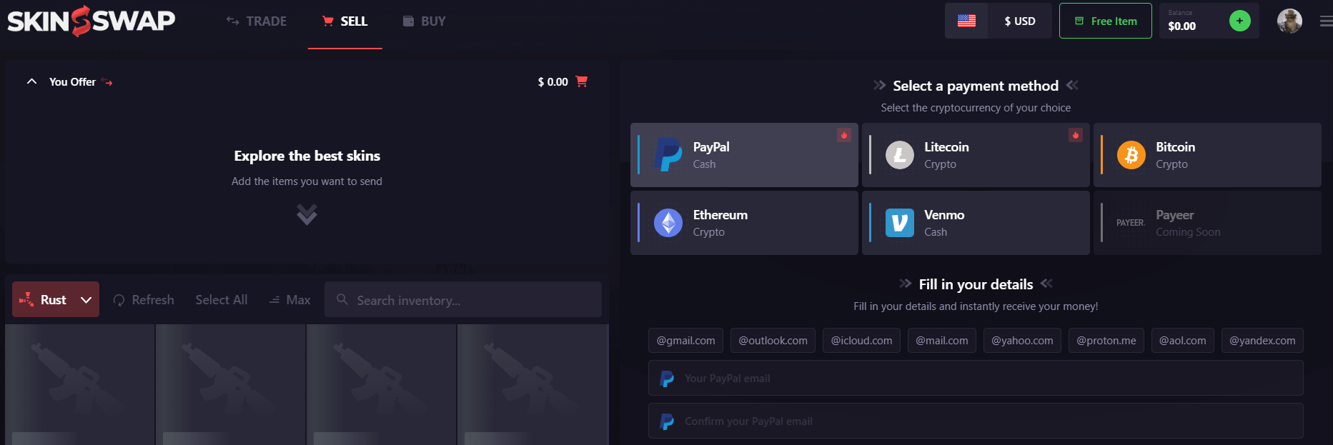 Top 11 Sites to Sell RUST Skins in January 2024 | Get Real Money