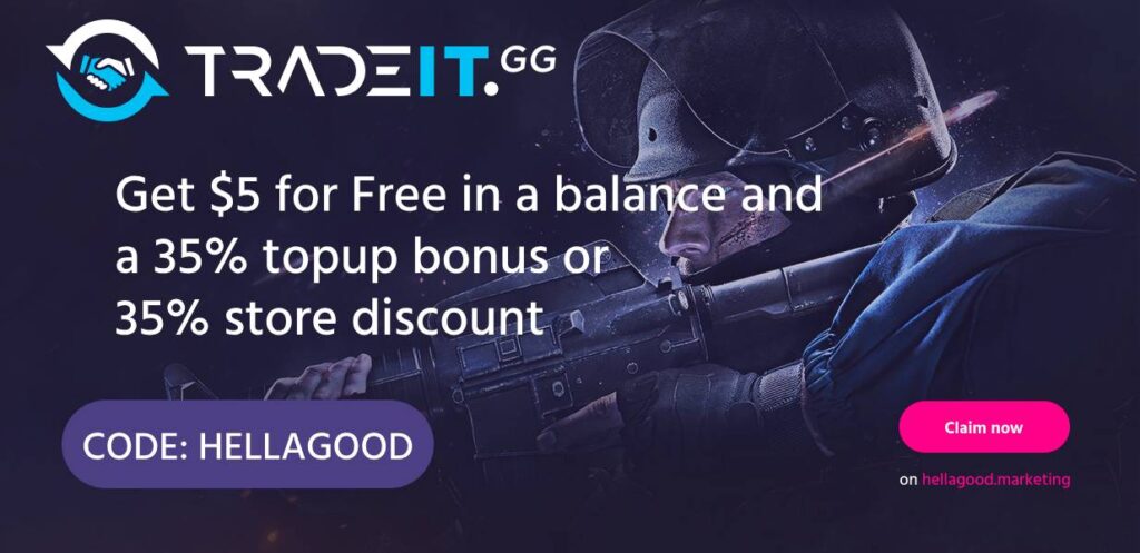 TradeIt.GG Promo Codes: Use "hellagood" and Get $5 for Free