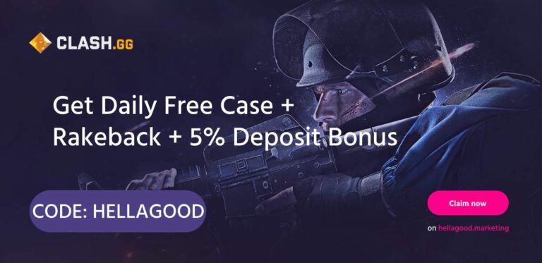 Clash.GG Promo Code 2025: "HELLAGOOD" for 5% Bonus | HellaGood.Marketing