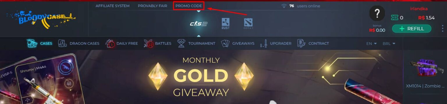 BloodyCase Promo Codes 2025 + January Review + Free Cases