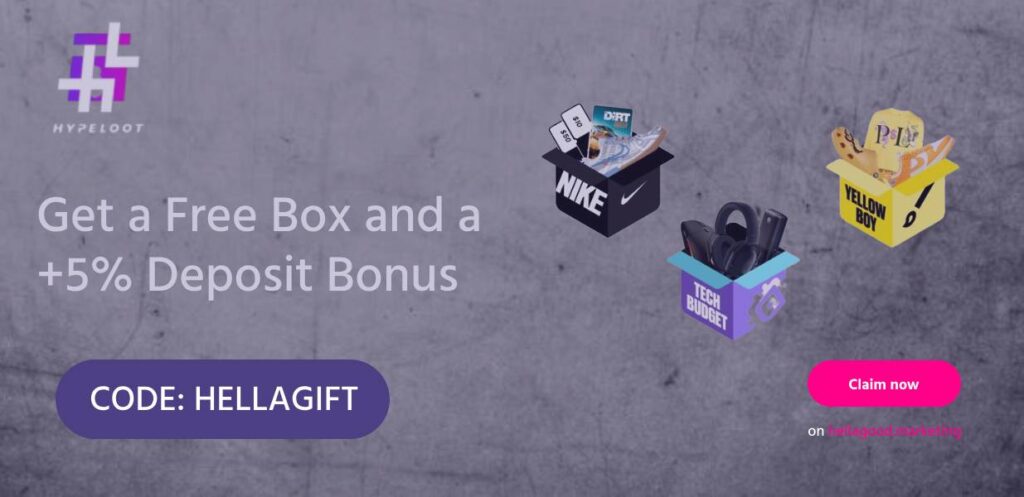 HypeLoot Promo Code 2024: Use "HELLAGIFT" for Free Box + 5% Bonus