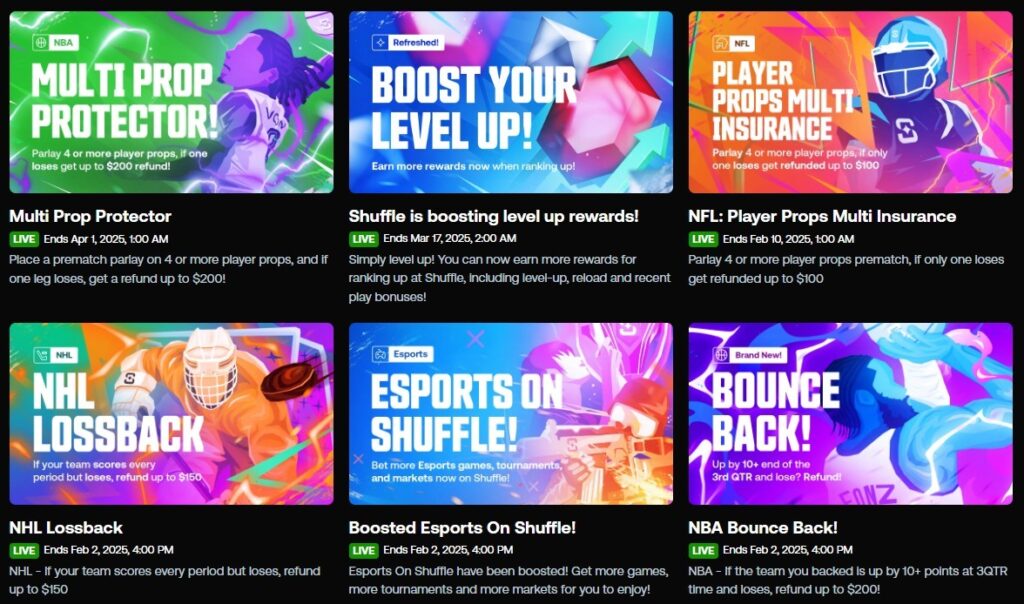 Shuffle Promo codes 2025: HELLAGOOD & Get 100% Deposit Bonus