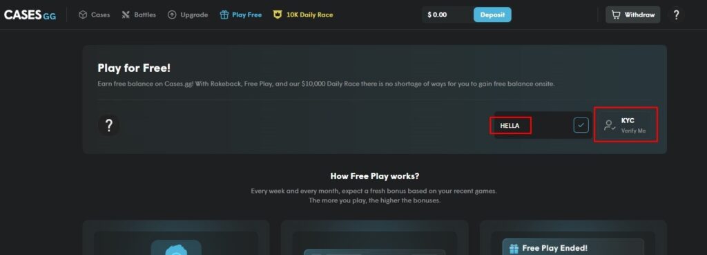 Cases.GG Promo Code in 2025: Use "HELLA" and Get 3 Free Boxes